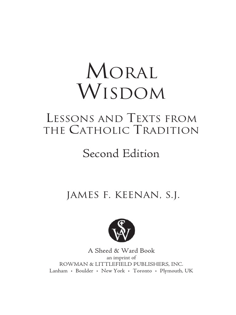 1.3. Keenan, Moral Wisdom, On Love | PDF | Love | Pope Benedict Xvi