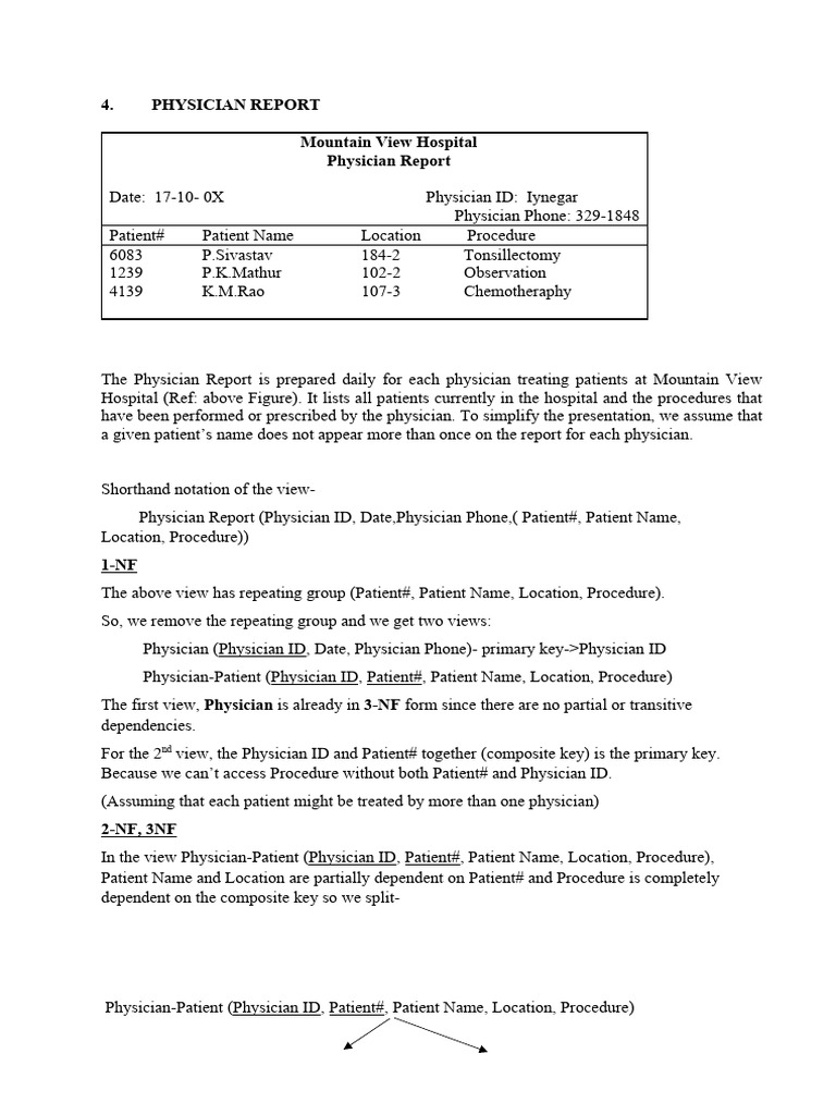 Physician Report Mountain View Hospital Physician Report | Download ...