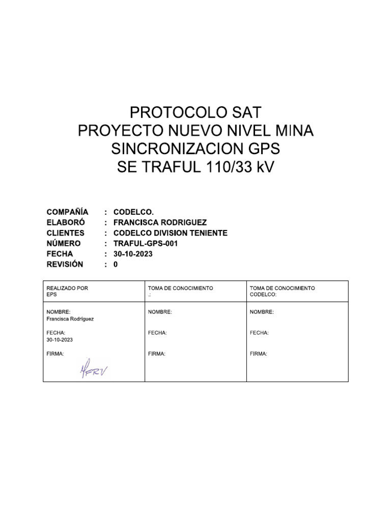 TRAFUL-GPS-001 - PROTOCOLO SAT S | PDF