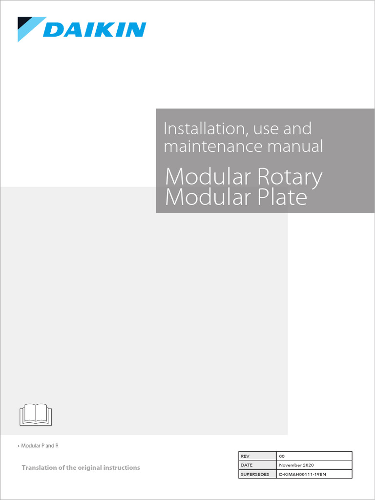 Daikin Modular P and R Manual | PDF | Safety | Risk