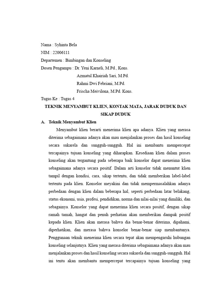 Syhinta Bela - 22006111 - Resume 4 Teklab | PDF