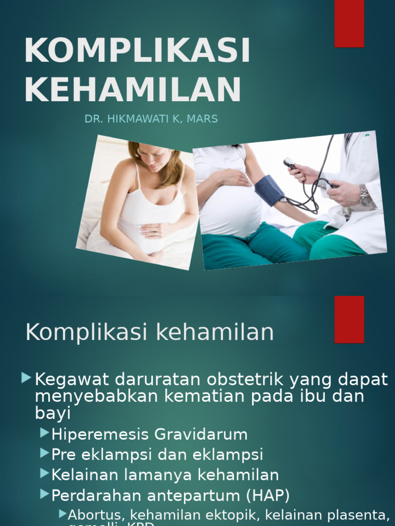 Komplikasi-Kehamilan | PDF