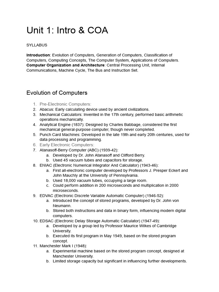 Unit1 Se102 Pdf Central Processing Unit Computer Data Storage