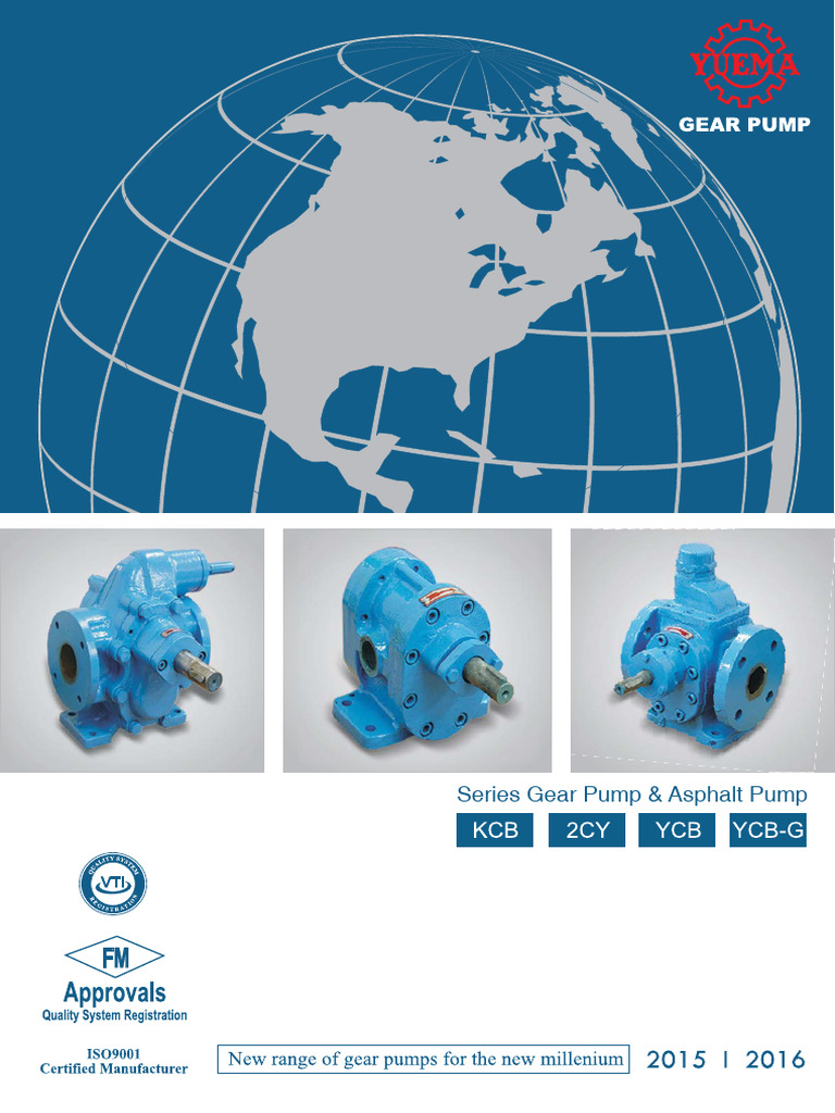 Brosur Yuema Gear Pump | PDF | Pump | Applied And Interdisciplinary Physics