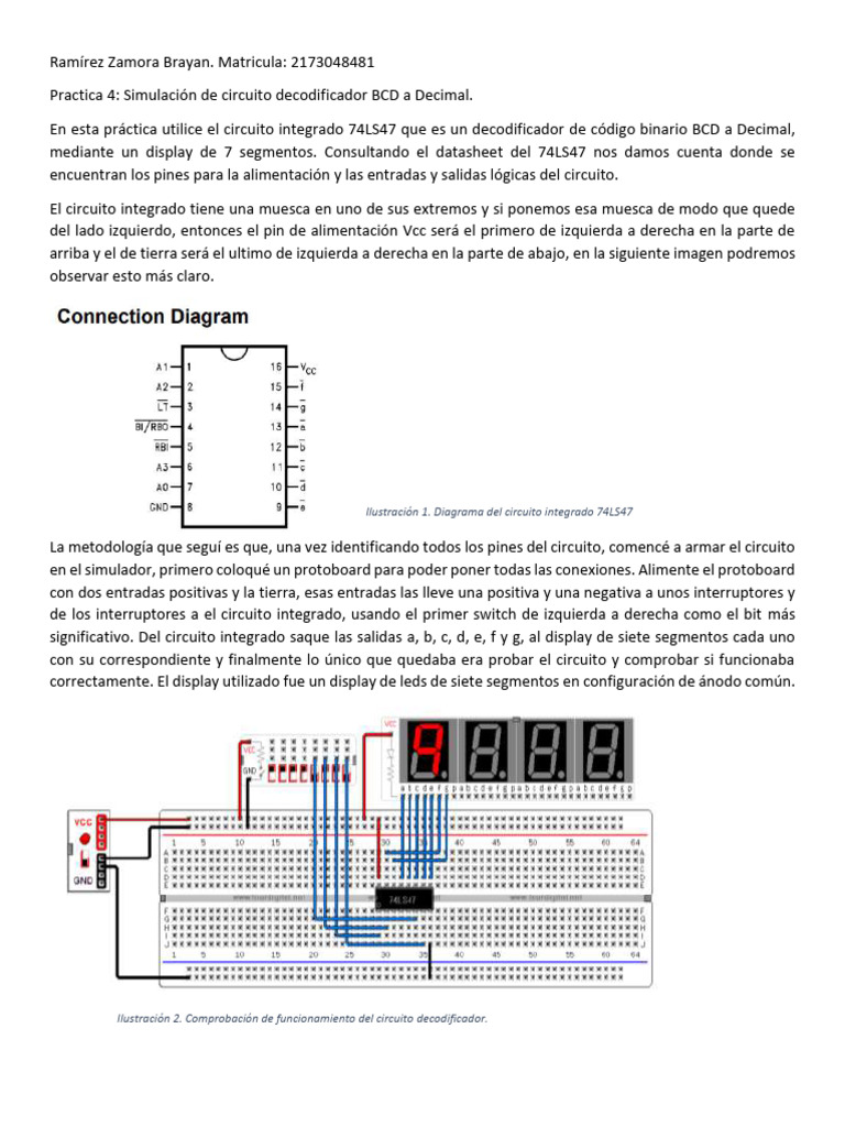 Practica 4 | PDF | Decimal codificado en binario | Informática