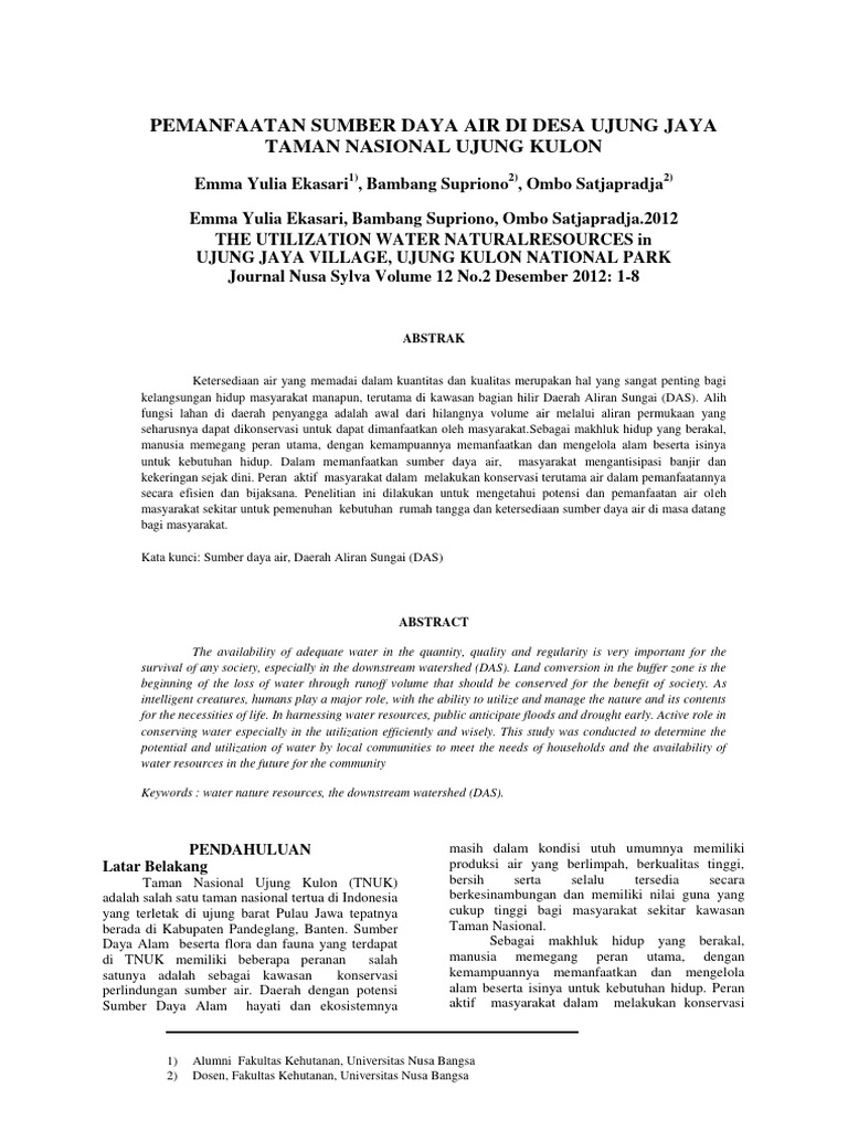 Sumber Daya Air | PDF