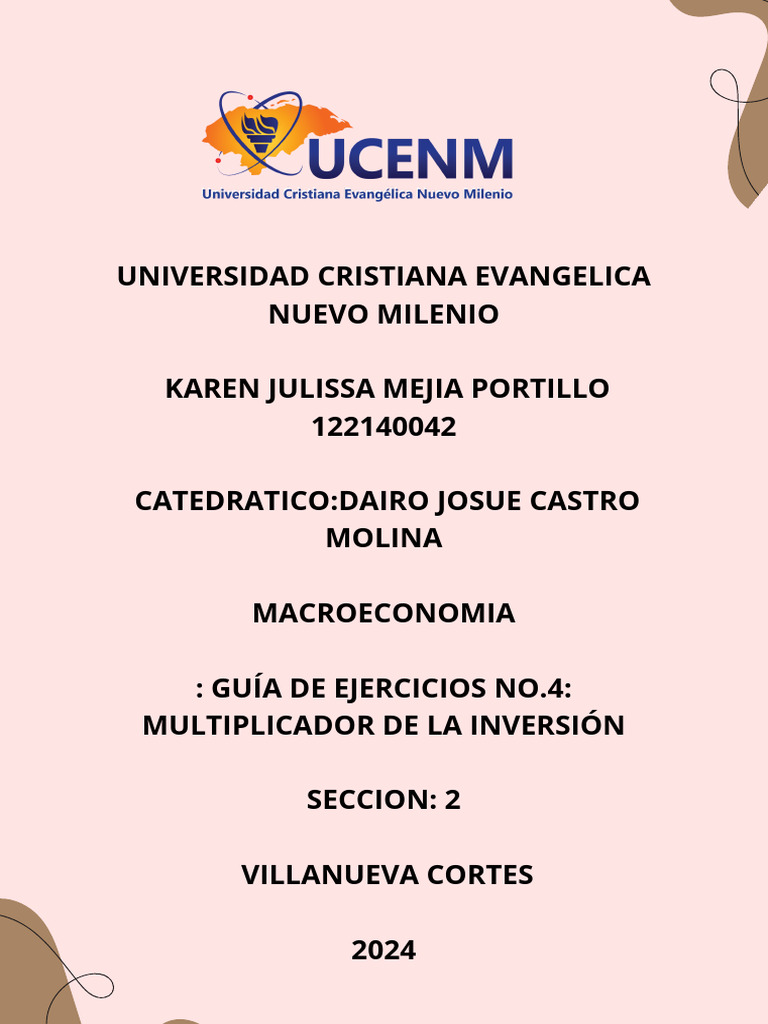 Multiplicador de Inversión en Macroeconomía | PDF