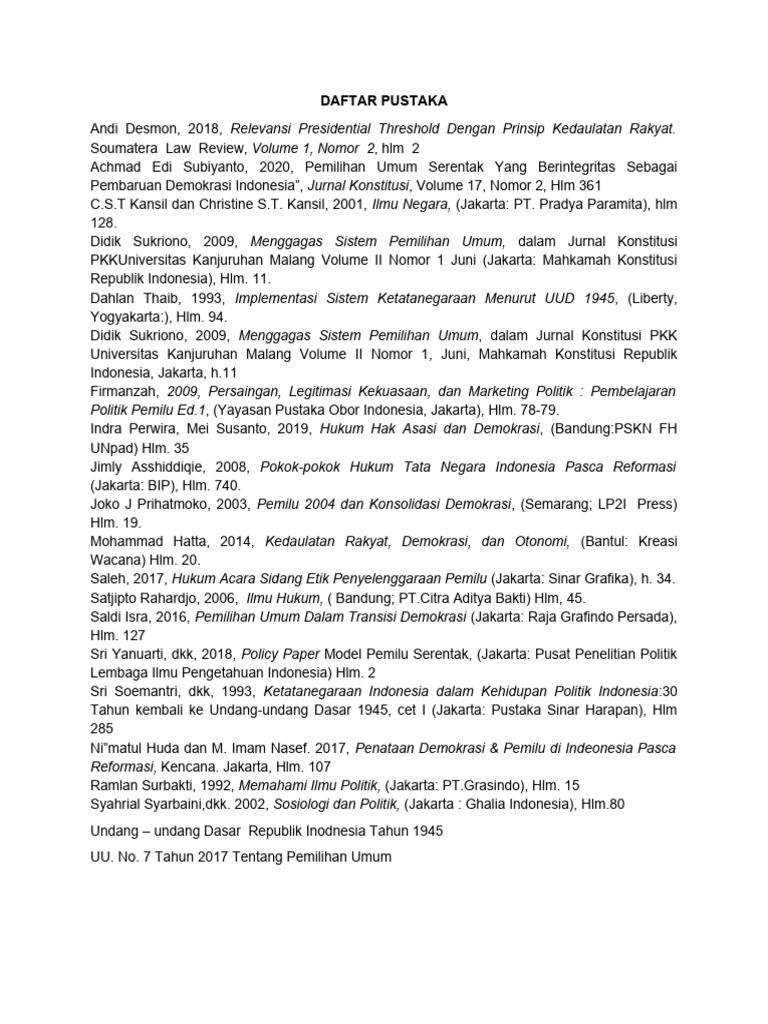 Daftar Pustaka Dan Caver Proposal | PDF