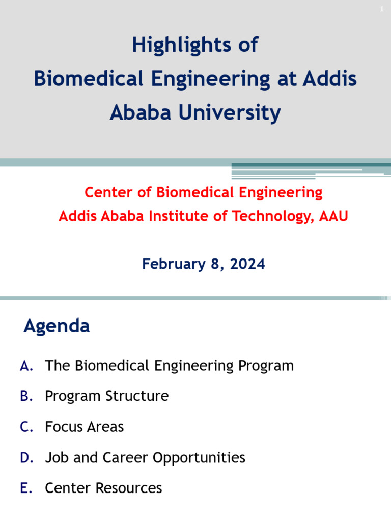 Biomedical Engineering at AAU Overview | PDF | Biomedical Engineering | Engineering