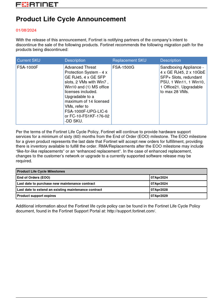 FortiSandbox 1000F | PDF | Information Technology | Computer Engineering
