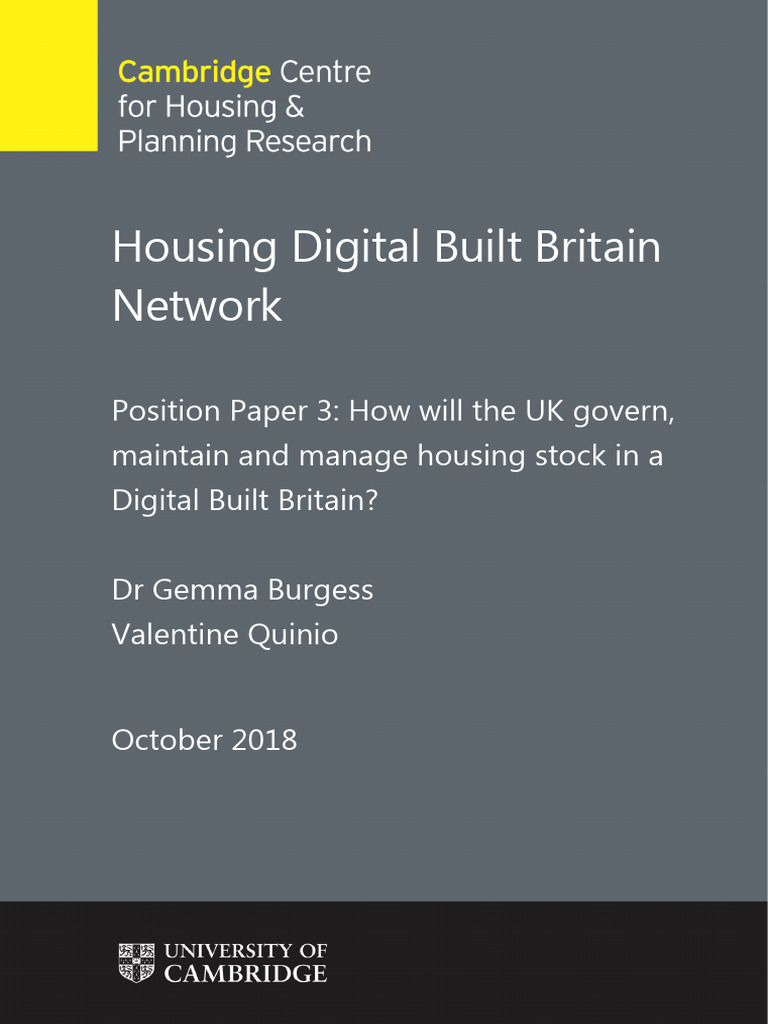 Housing Digital Built Britain Network | PDF | Public Housing | Landlord