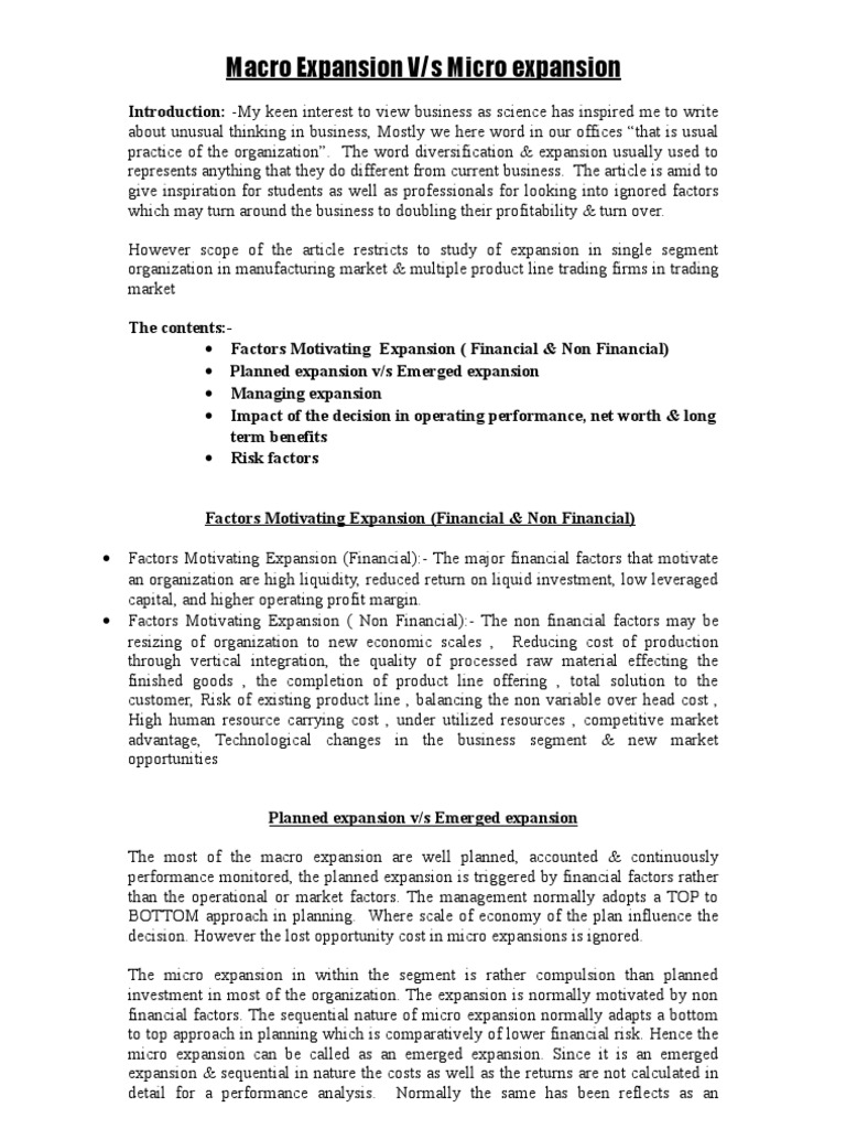 Macro Expansion V | PDF | Profit (Economics) | Market (Economics)