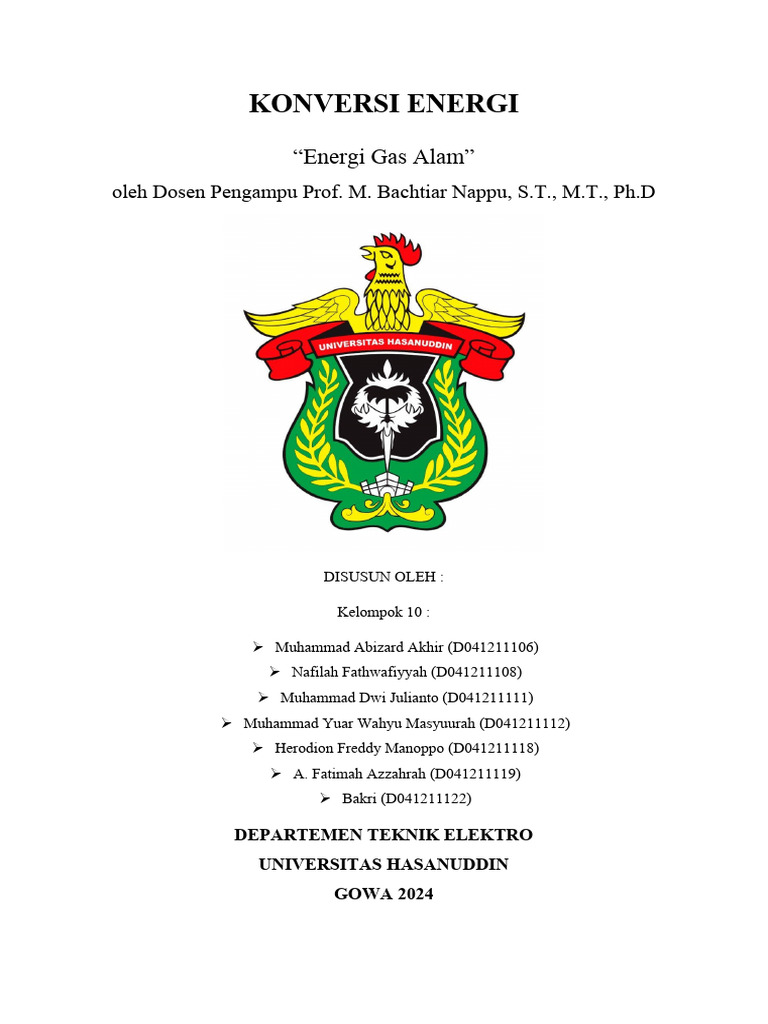 Makalah Konversi Energi | PDF