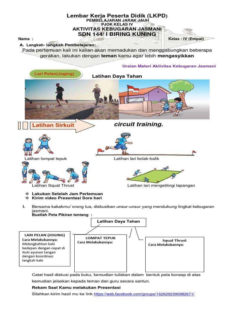 LKPD Aktivitas Kebugaran | PDF