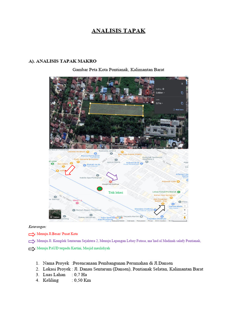 ANALISIS TAPAK - Kawasan Perumahan | PDF