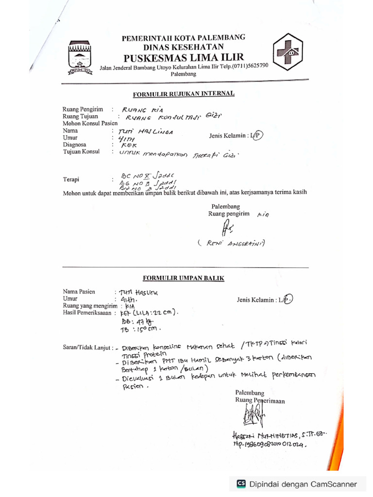 3.5.1.f CPPT Dalam RM Asuhan Gizi | PDF