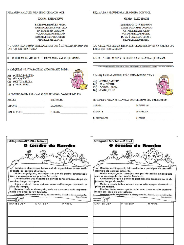 Atividade Portugues 2 - FEV | PDF