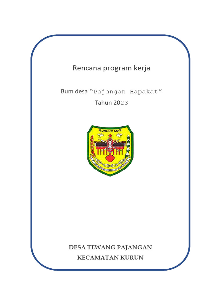 RAB & Proposal Bumdes | PDF