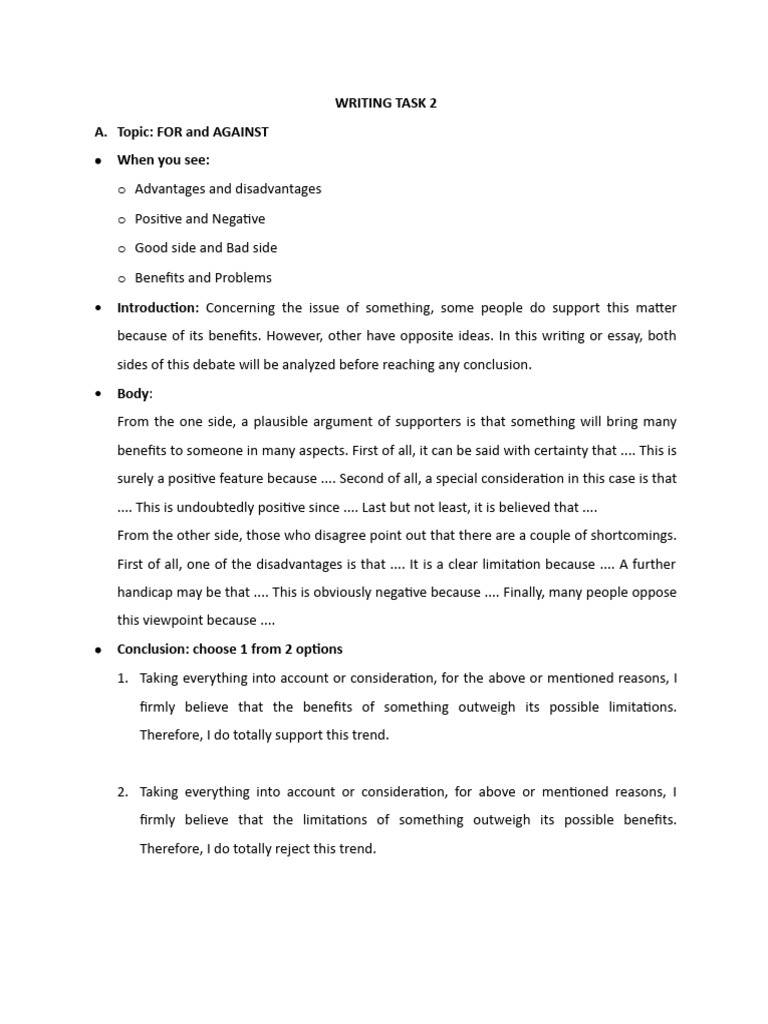 Writing Task 2-1 | Download Free PDF | Reason | Essays