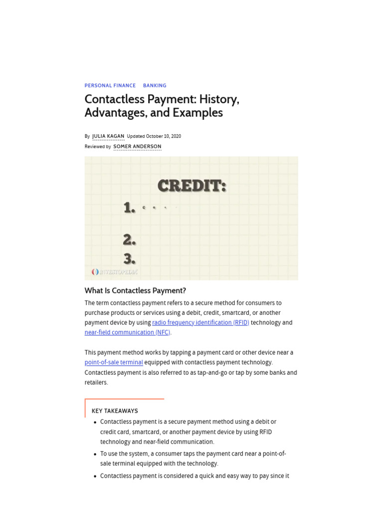 Contactless Payment History, Advantages, and Examples | PDF | Emv ... Contactless Payment History, Advantages, and Examples | PDF | Emv ...