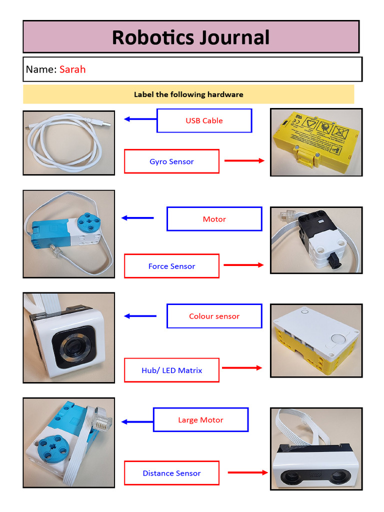 Sarah - Robotics Journal | PDF