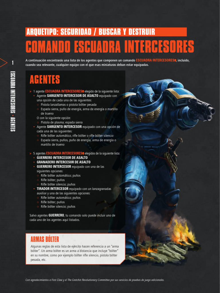 Killteam Complemento | PDF | Rifle | Peligros