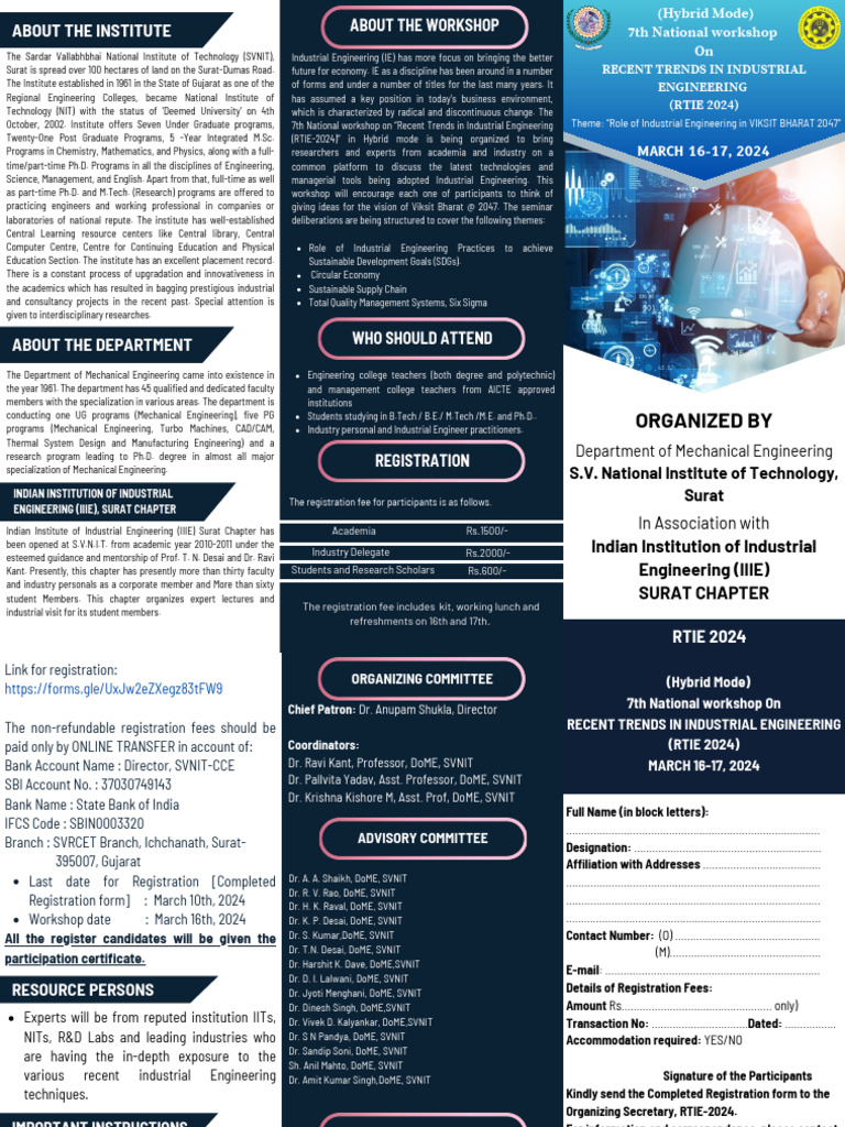 RTIE 2024 Brochure | PDF | Engineering
