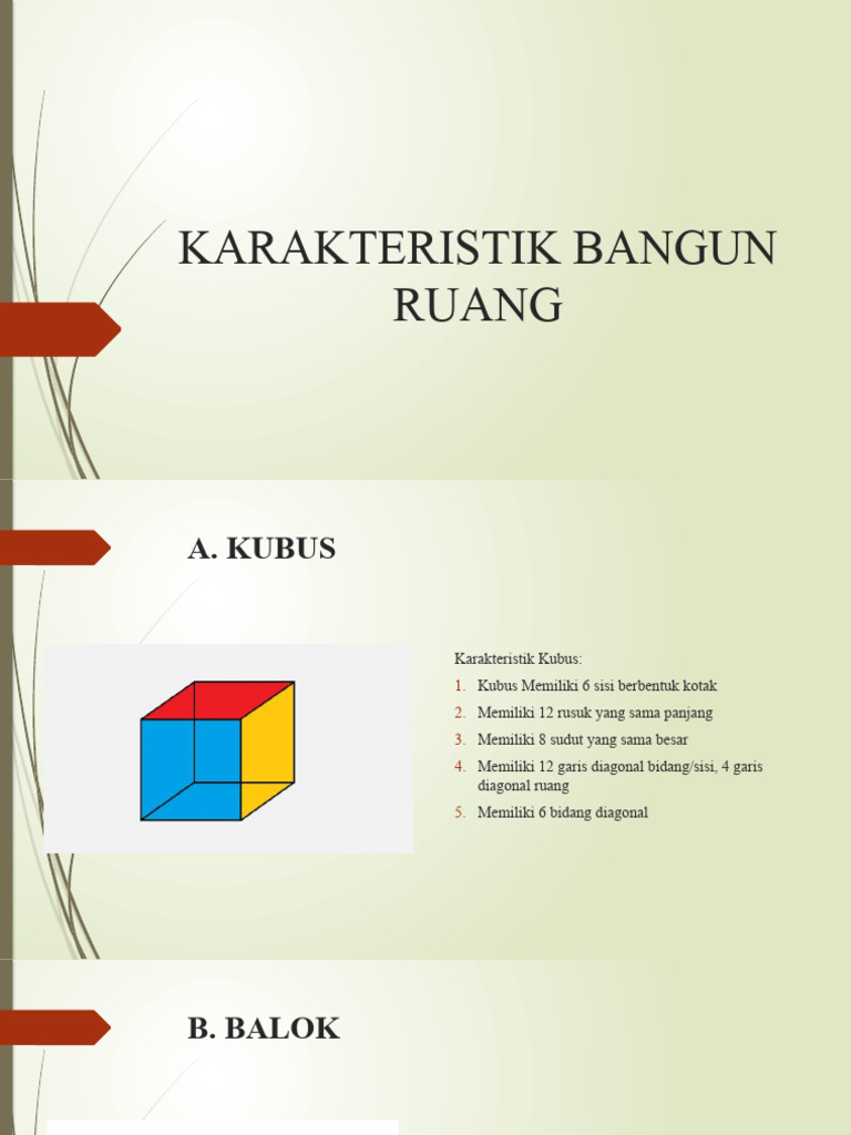 Karakteristik Bangun Ruang | PDF