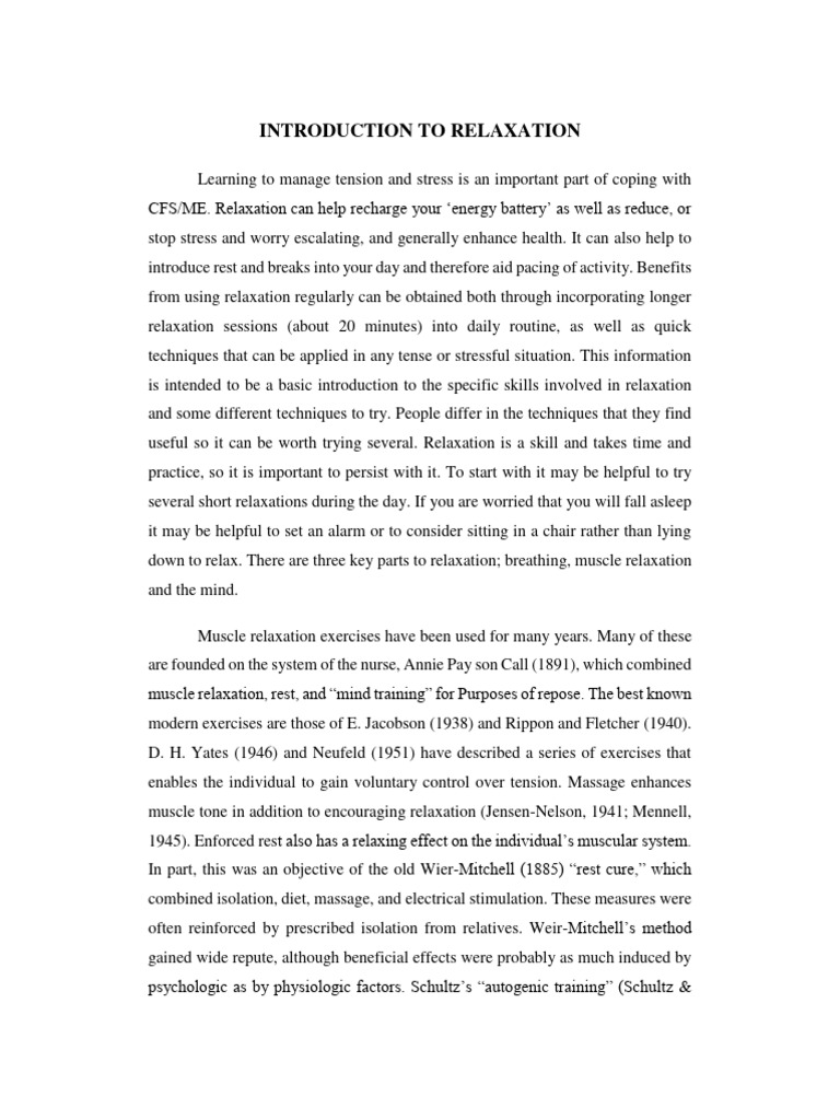 5 .Relax and JPMR | PDF | Relaxation (Psychology) | Meditation