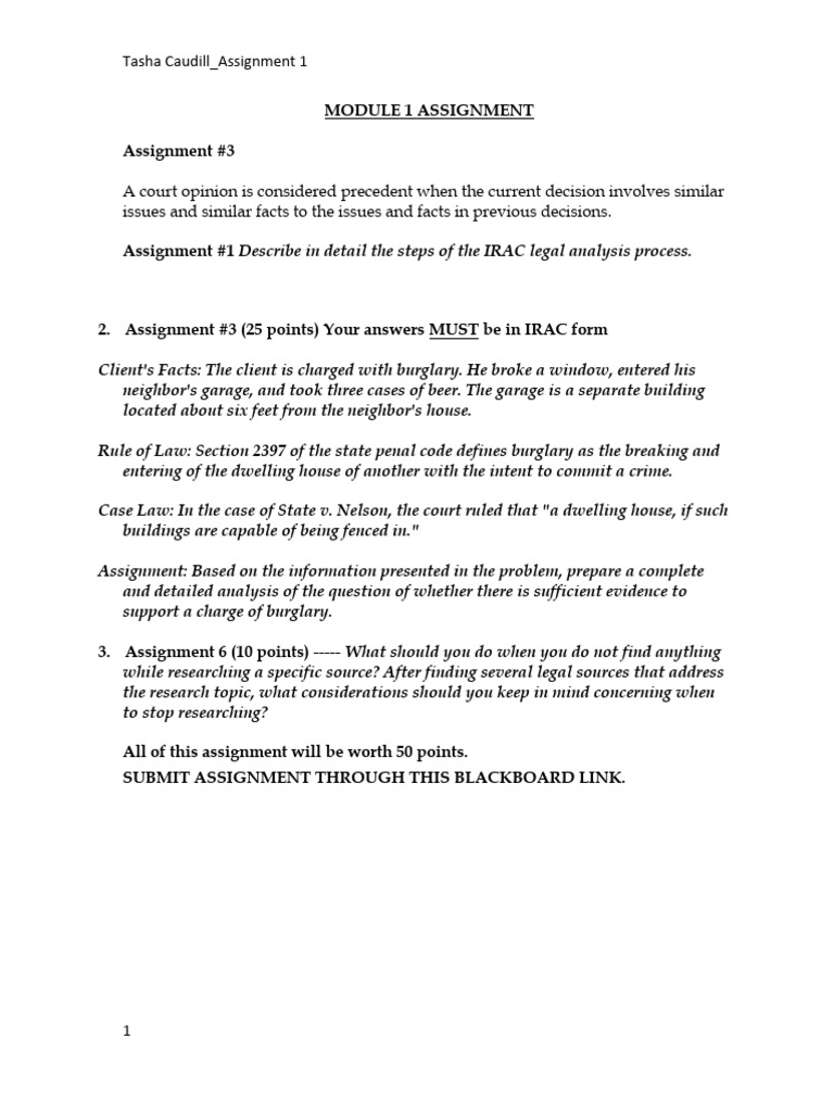 Module 1 Assignment | PDF