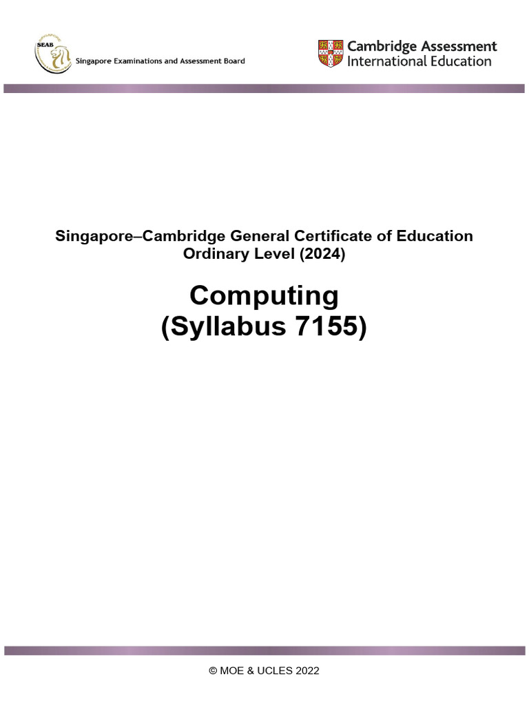 Computing7155 Y24 Sy | PDF | Programming | Computer Program