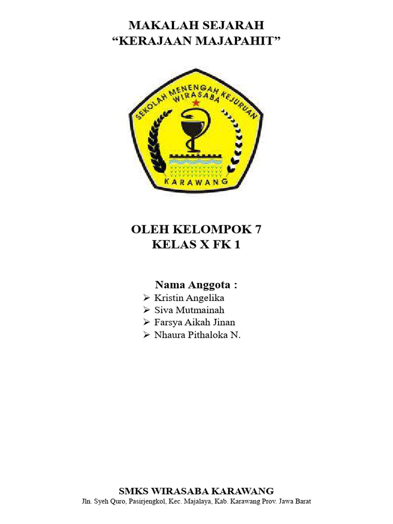 Makalah Sejarah Kelompok 7 - Kerajaan Majapahit | PDF