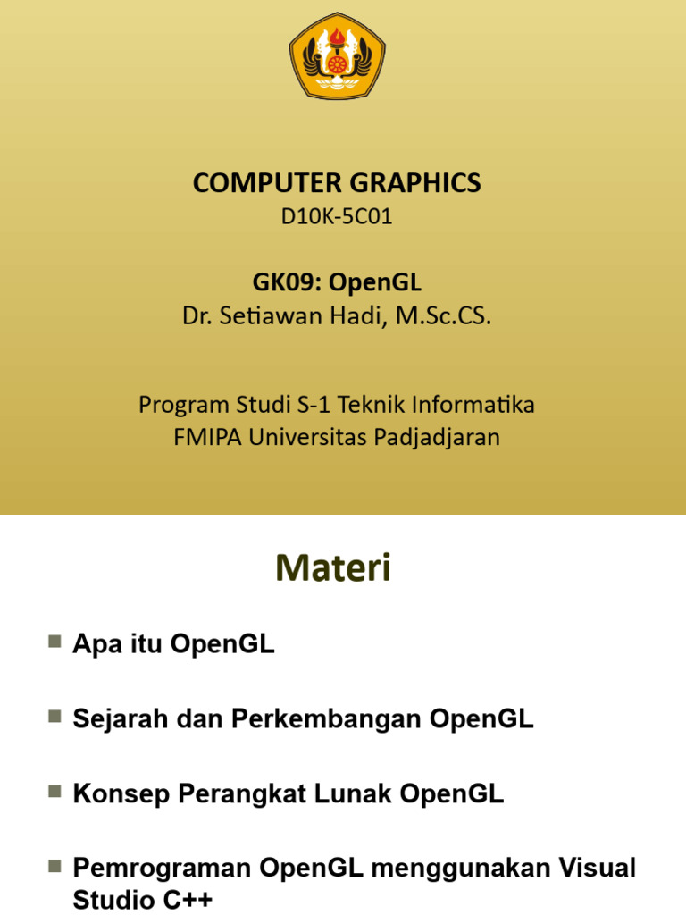 GK09 OpenGL Dasar | PDF