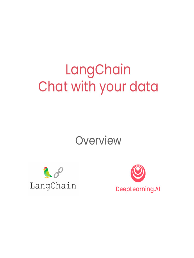 LangChain - Chat With Your Data | PDF | Information Retrieval | Parsing