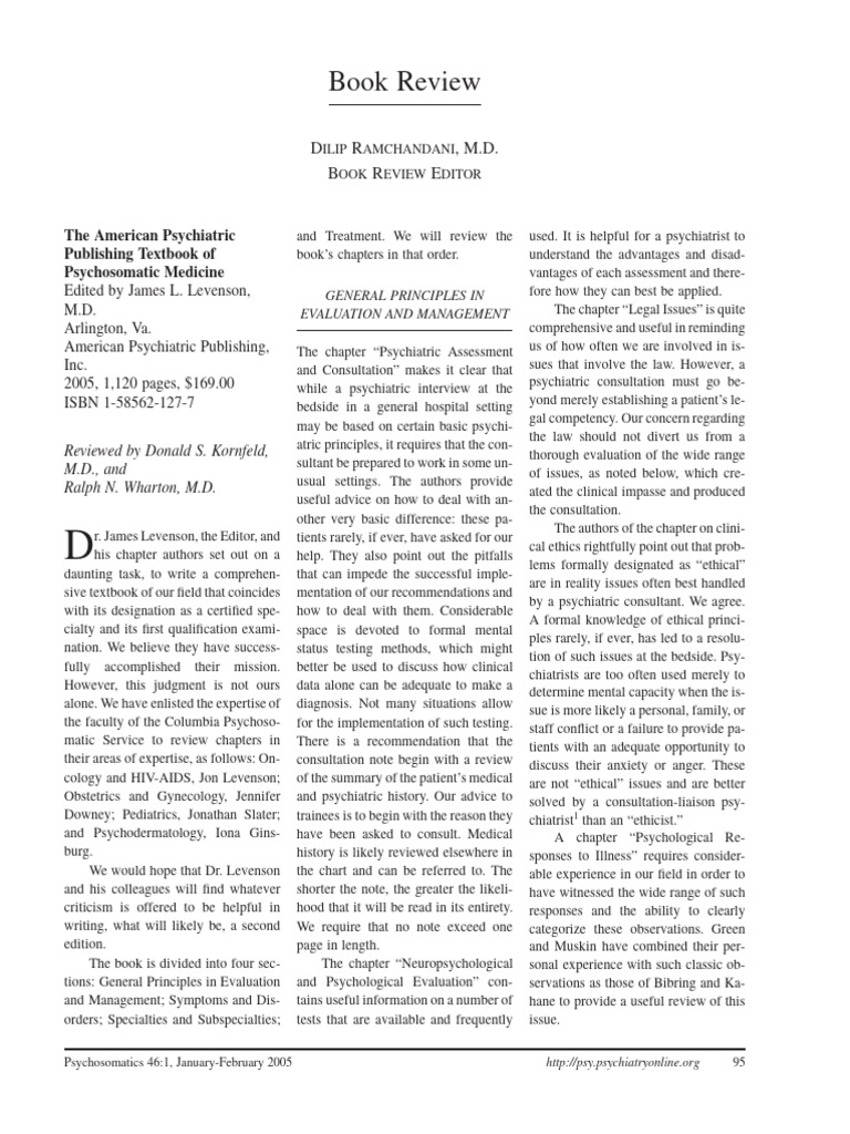The American Psychiatric Publishing Text | PDF | Psychiatry | Mental ...