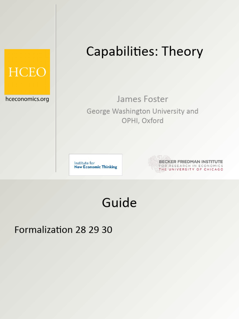Foster SSSI2013CapabilitiesTheory | PDF | Set (Mathematics) | Economic ...