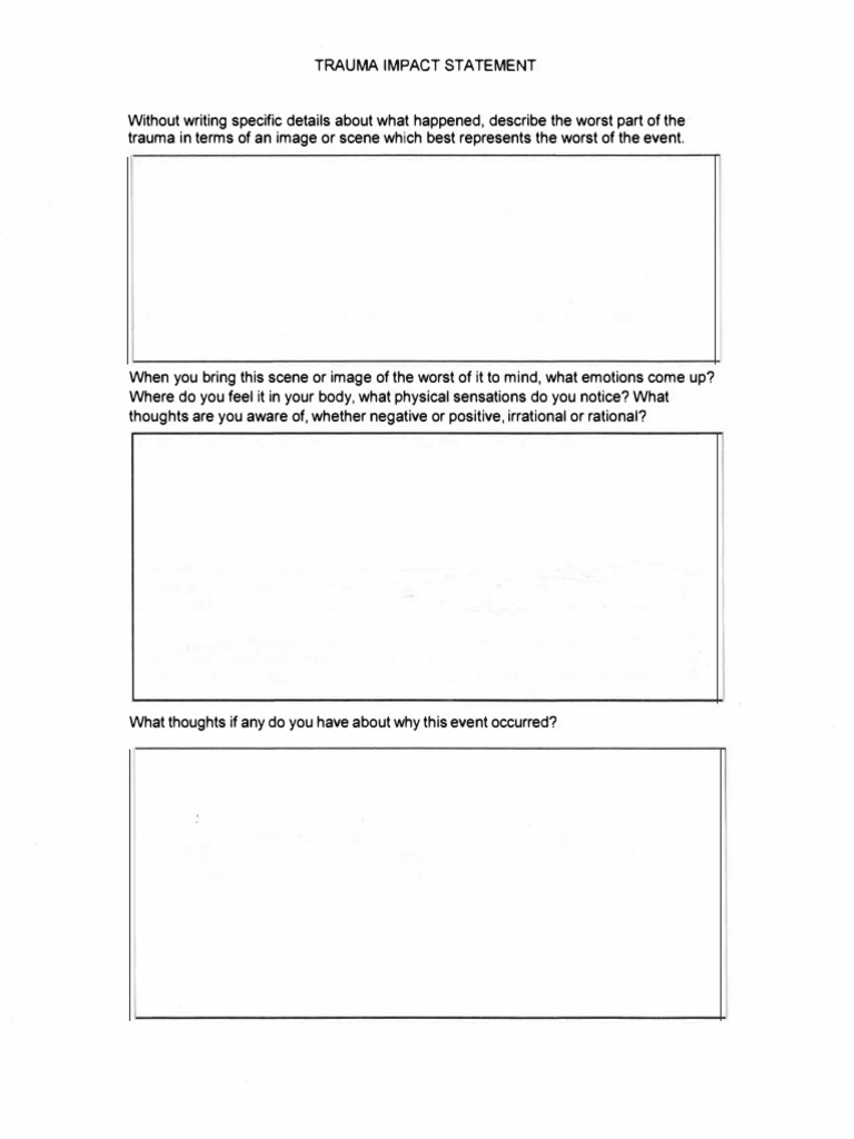 Understanding Trauma Through Impact Statements | PDF
