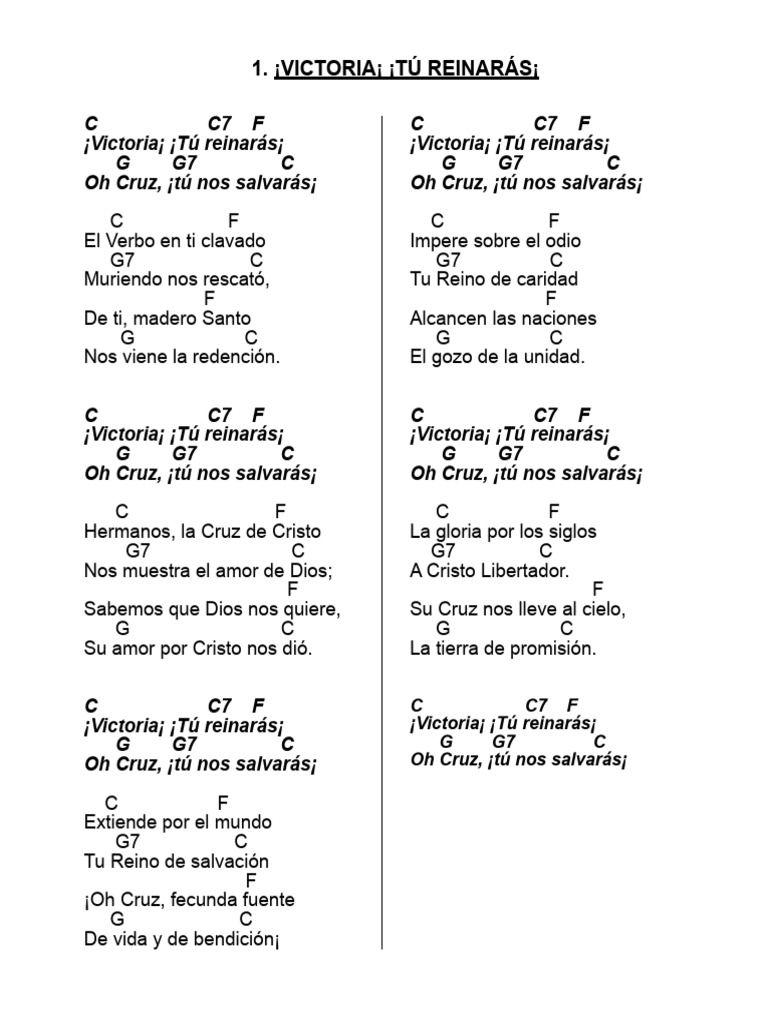 Victoria, Tú Reinarás | PDF