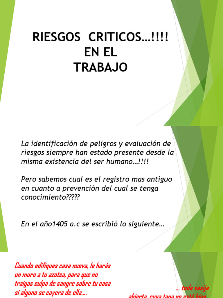 Identificación de Riesgos Críticos Laborales | PDF | Riesgo | La seguridad