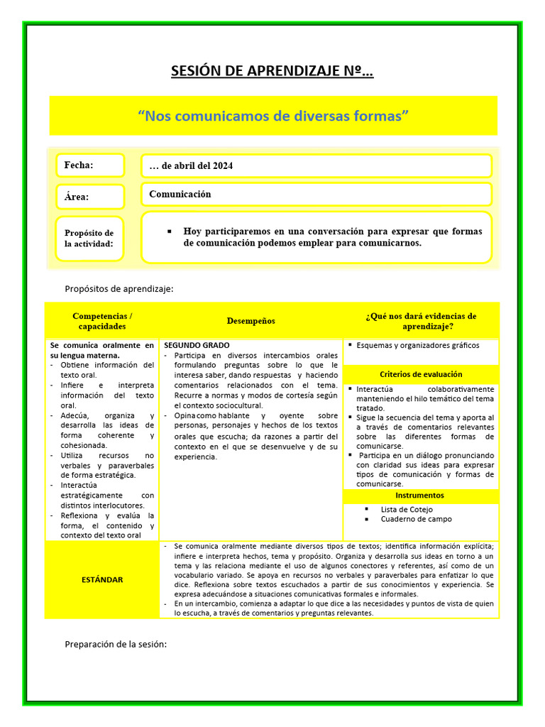 02 DE ABRIL - COMUNICACION - SEGUNDO GRADO | PDF | Comunicación ...