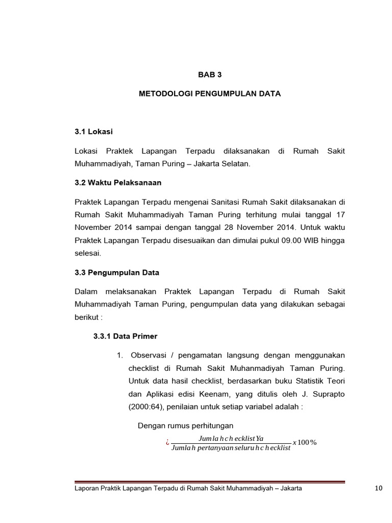 BAB 3 Metode Pengumpulan Data | PDF