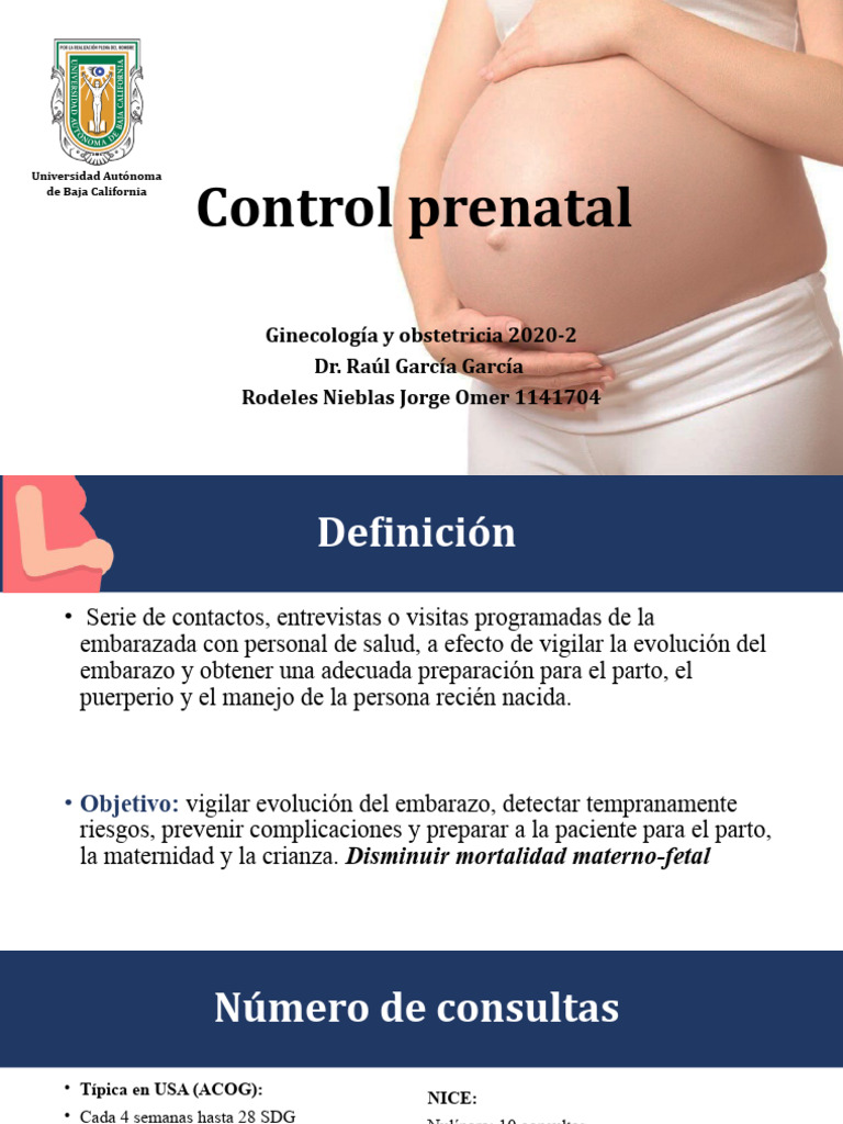 Control prenatal | PDF | El embarazo | Parto
