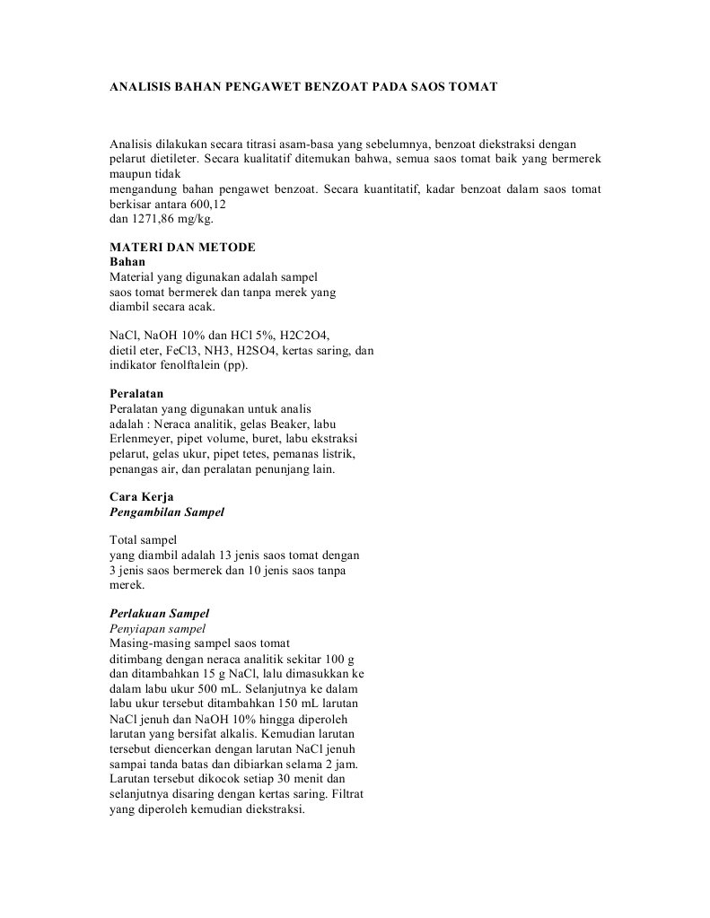 Tgs Kimia Kelompok Asam Benzoat | PDF | Kesehatan Holistik | Sains & Matematika