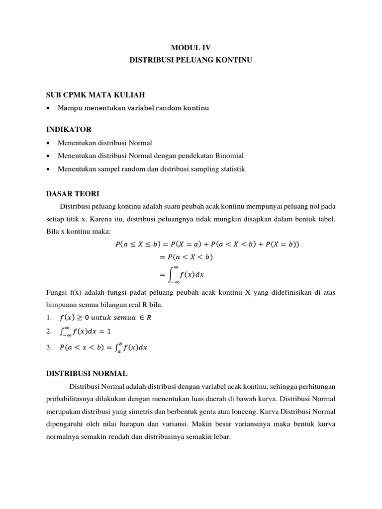 Modul 4 Statdas | PDF