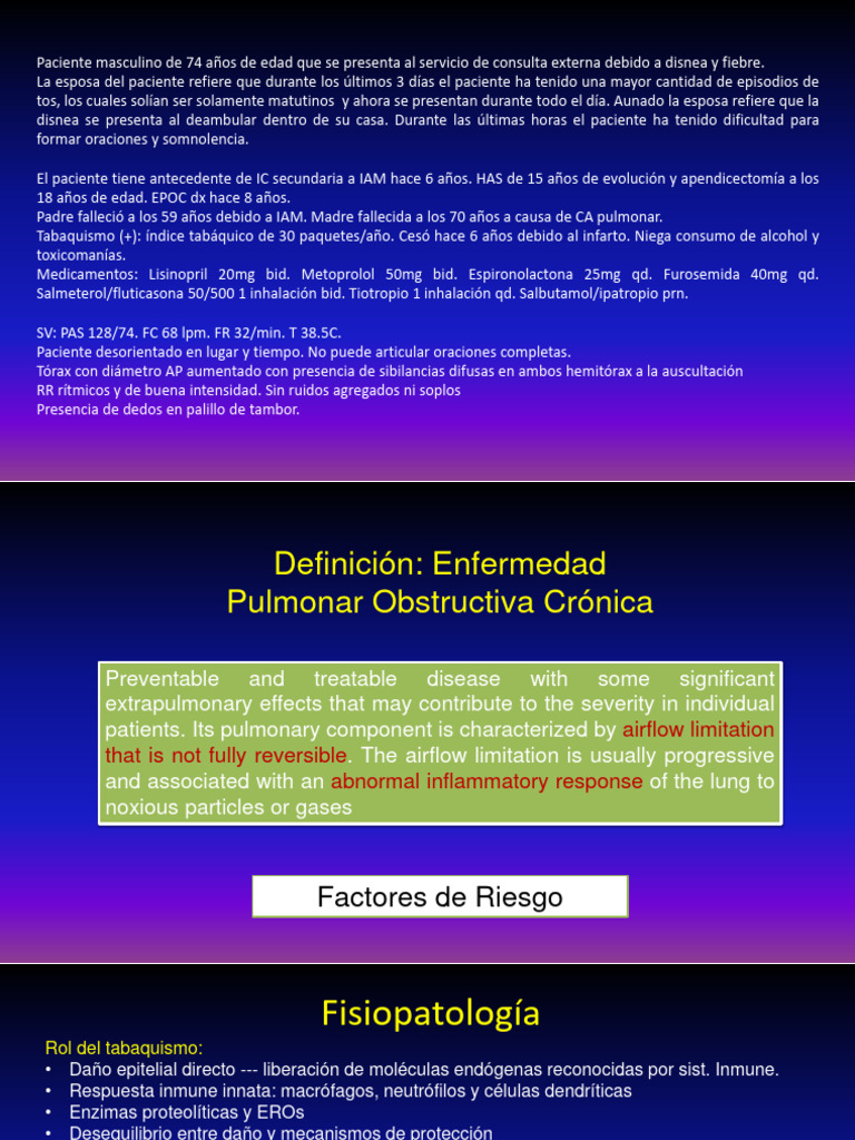EPOC resumen | PDF | Medicina CLINICA | Enfermedades y trastornos
