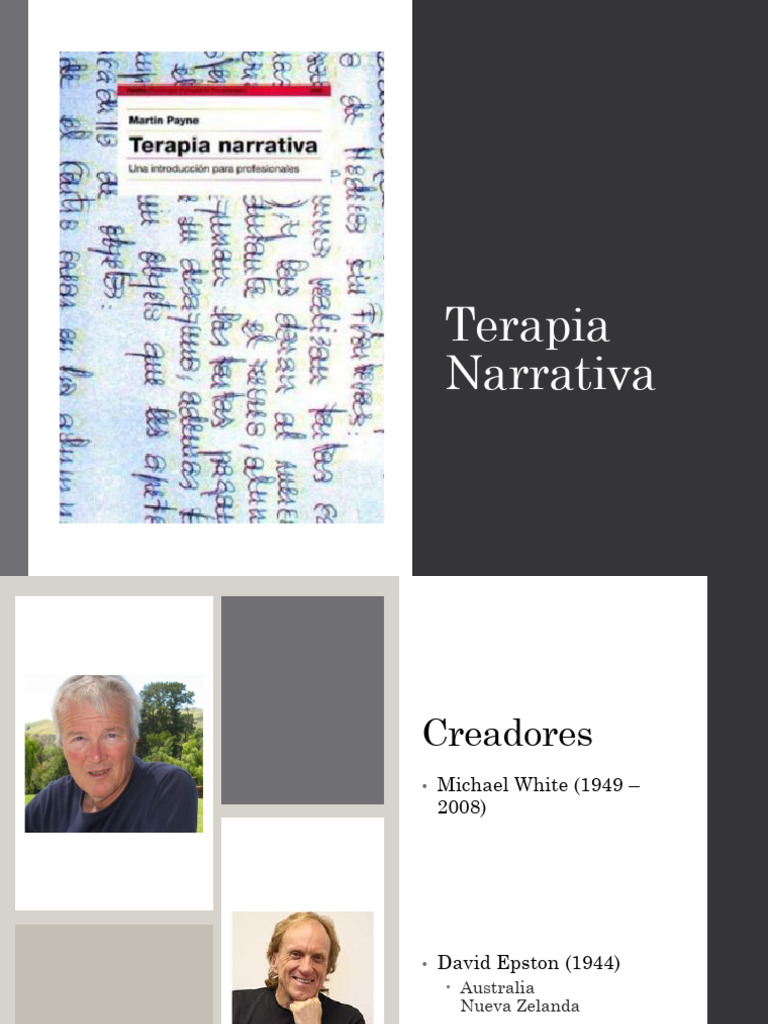 Terapia Narrativa | PDF | Depresión (estado de ánimo) | Narración