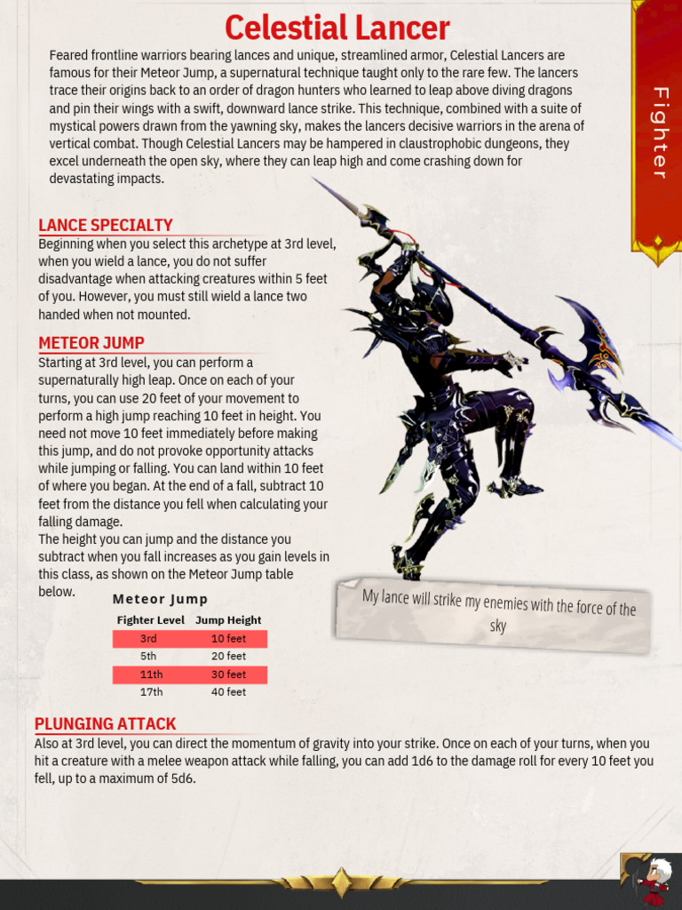 Celestial Lancer | PDF