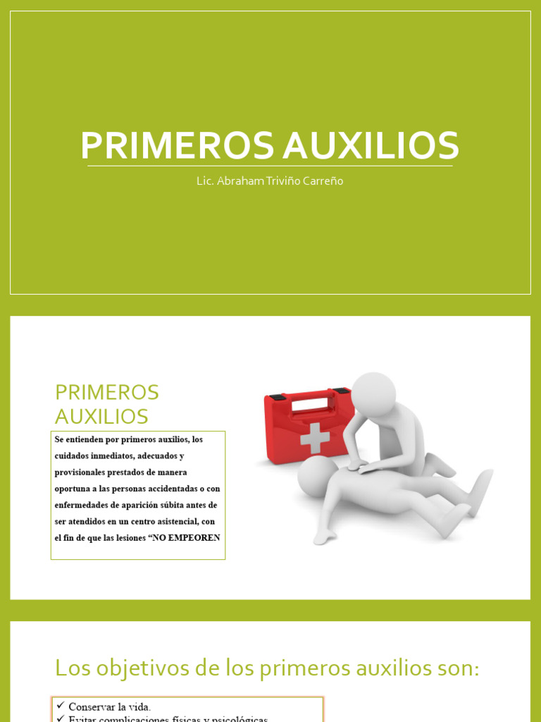 PRIMEROS AUXILIOS | PDF | Primeros auxilios | Medicina CLINICA