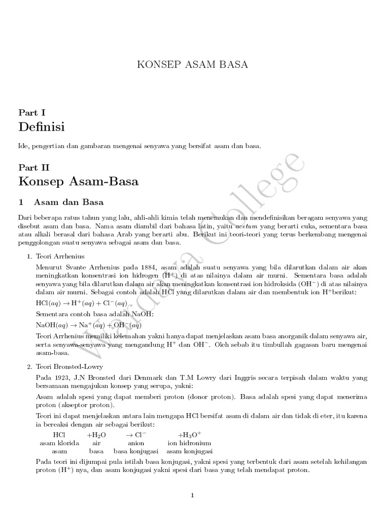 03 06 03 Konsep Asam Basa - Modul | PDF
