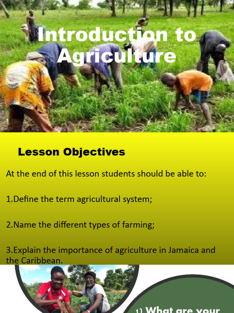 Introduction to Agriculture Real | PDF | Agriculture | Vegetables